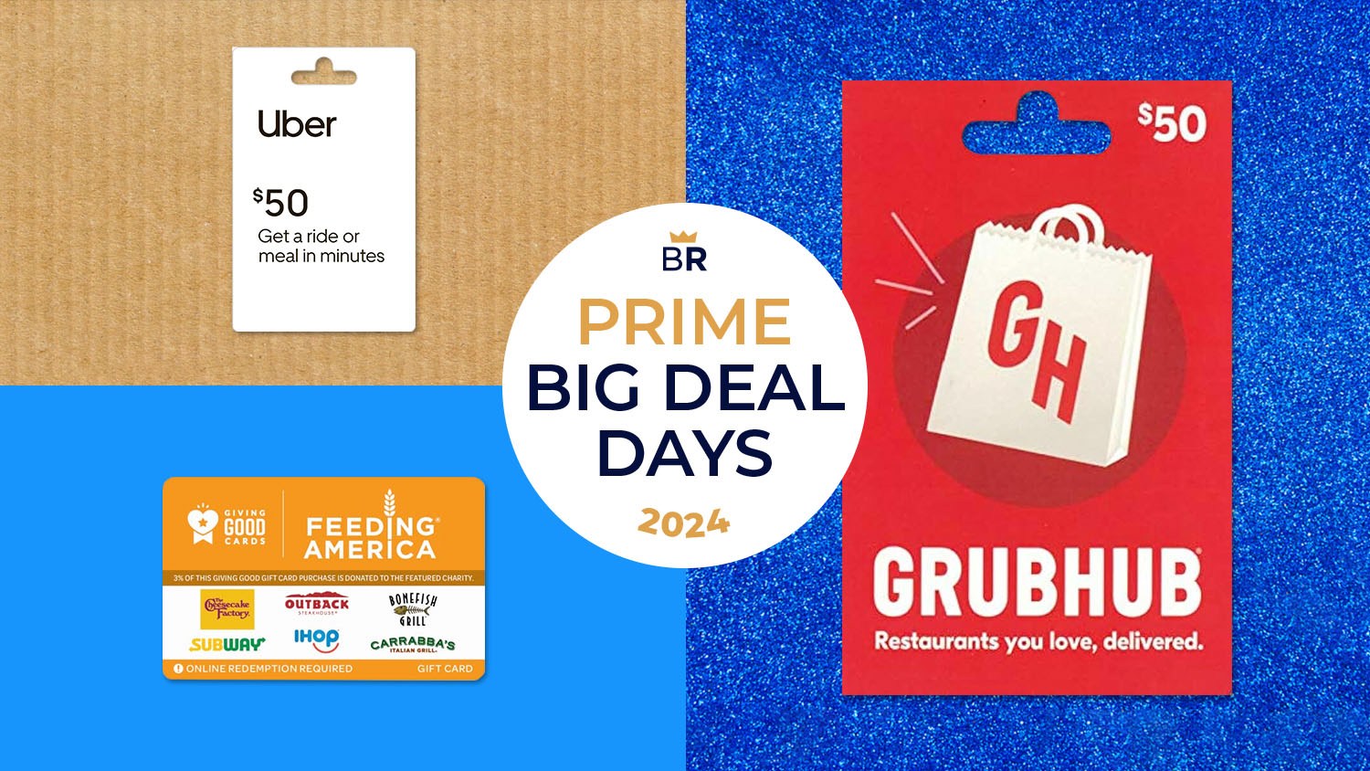 Grubhub, DoorDash, Uber: Gift cards that give back during October Prime Day