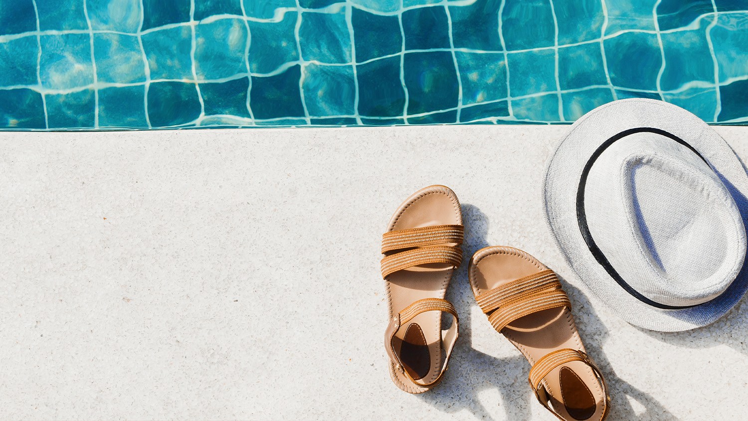 These pool sandals will help you avoid slips and falls in style