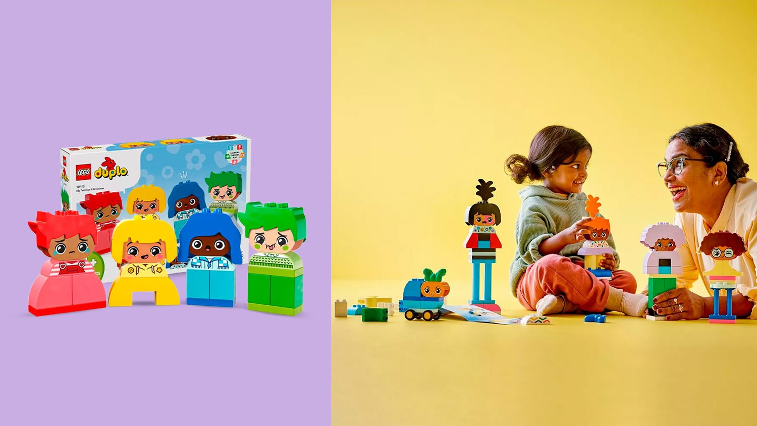 These Duplo toys teach toddlers how to express their feelings