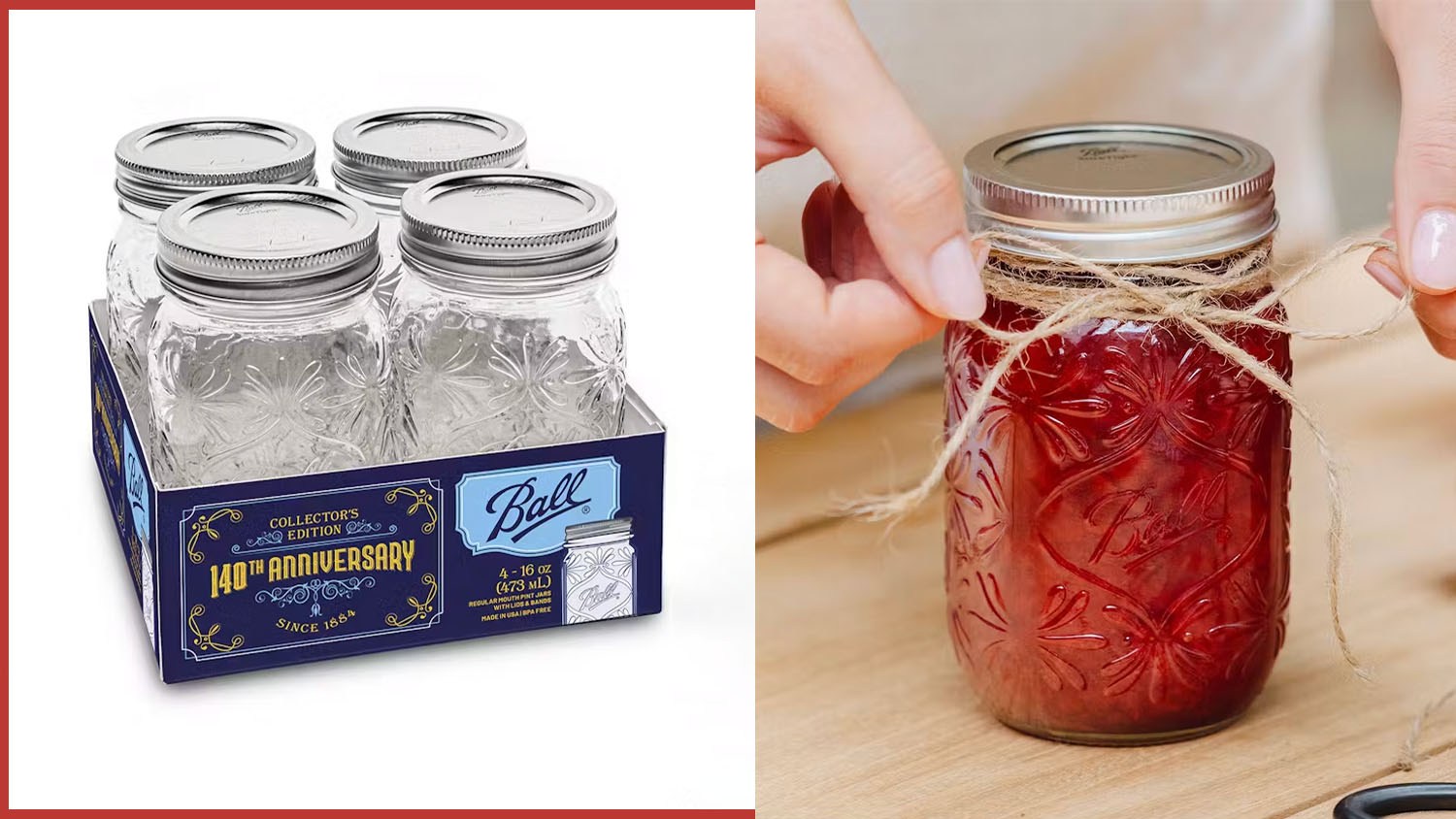 Ball’s 140th Anniversary Mason jars are instant collector’s items